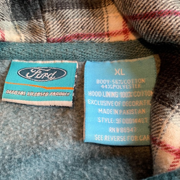 Ford | Jackets & Coats | Ford Official Licensed Mustang Zip Up Hoodie ...